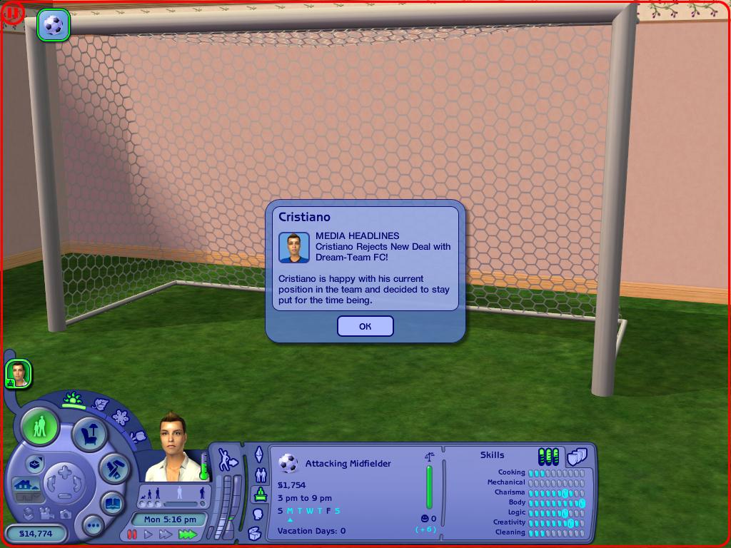 Mod The Sims - Association Football (Soccer) Career (Player Positions)