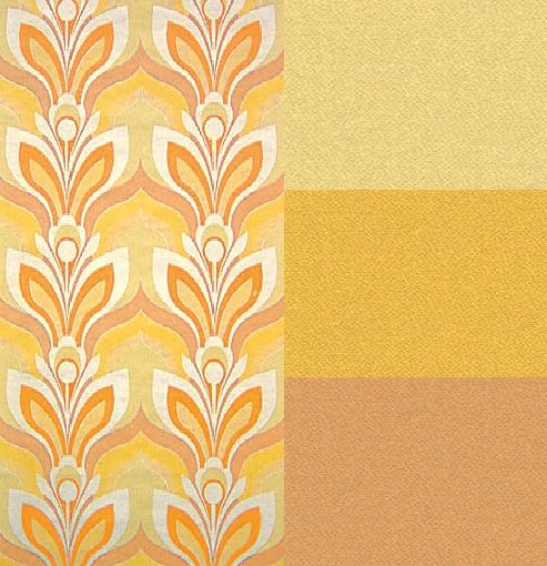 Mod The Sims - Yellow 60s wallpaper