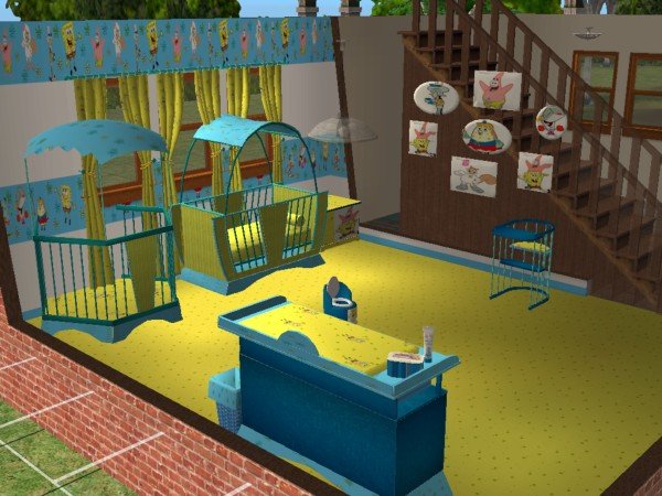 Mod The Sims - Spongebob Squarepants Nursery requested by Misspinkmaia