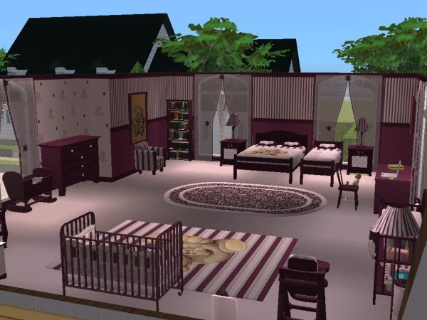 Mod The Sims - Just Bears Bedroom,Nursery (matches Maxis Bears wallpaper)