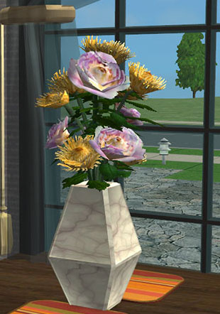 Mod The Sims - Rose Bouquet: new mesh and recolours