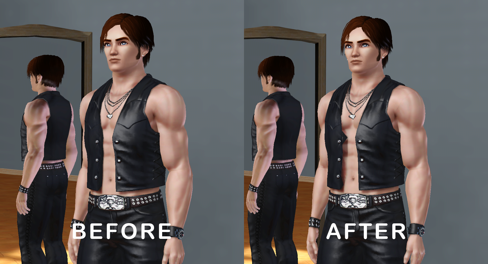 Mod The Sims - [UPDATE: 17/07/2024] Developed Pectoral Muscles Morph ...