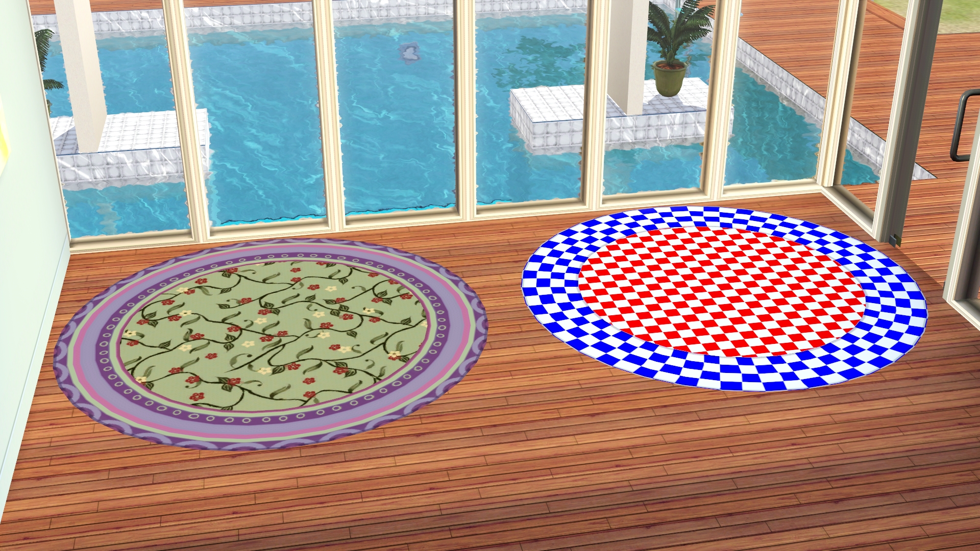 Mod The Sims - A More Purrrfect Rug (3x3 Version of Purrrfect Rug)