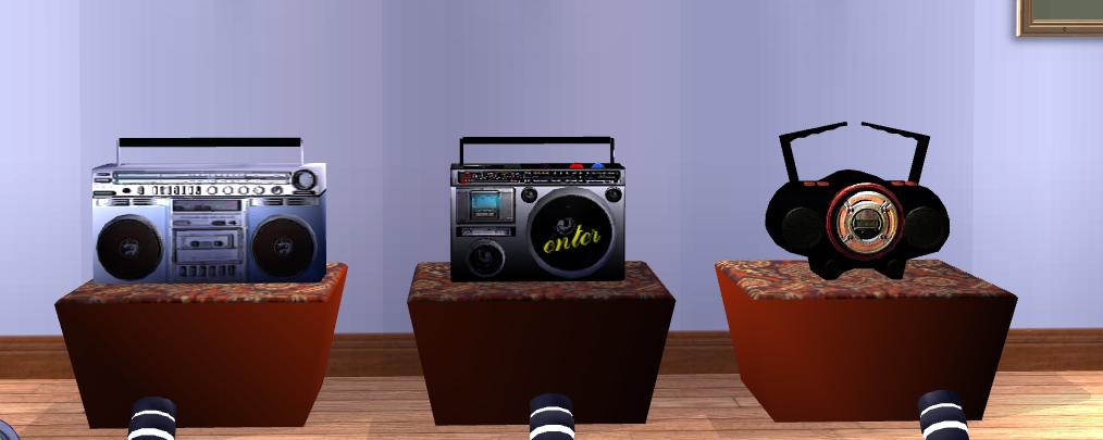 Mod The Sims - 3 hip hop booboxes for your dancing sims