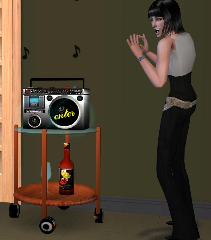 Mod The Sims - 3 hip hop booboxes for your dancing sims