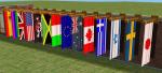 Mod The Sims - Testers Wanted: Large Outdoor Flagpole **UPDATED) Colour ...