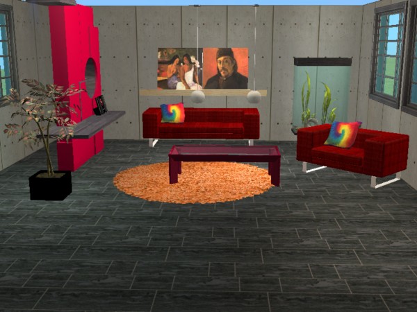 Mod The Sims - My Red Living Room
