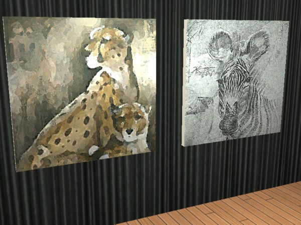Mod The Sims - Wild Animals Painting