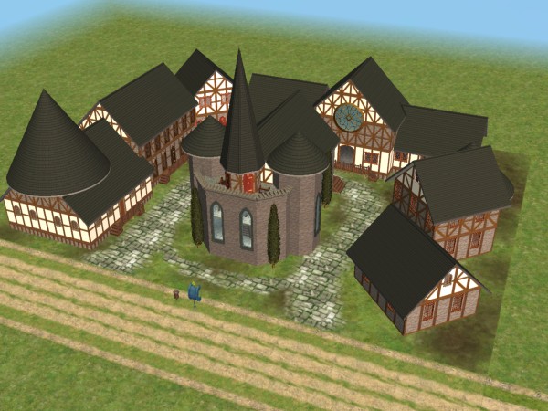 Mod The Sims - Medieval Town Square