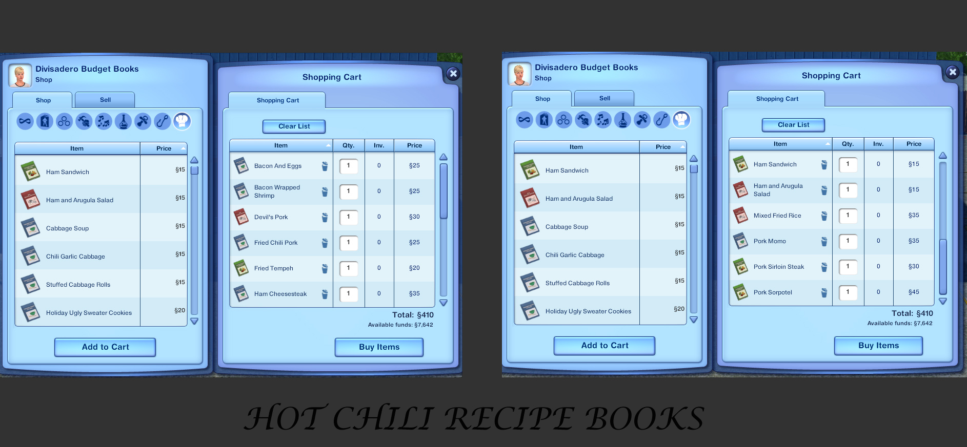 Mod The Sims - Hot Chili Plants, Ingredients and Recipes (Updated 18.5. ...