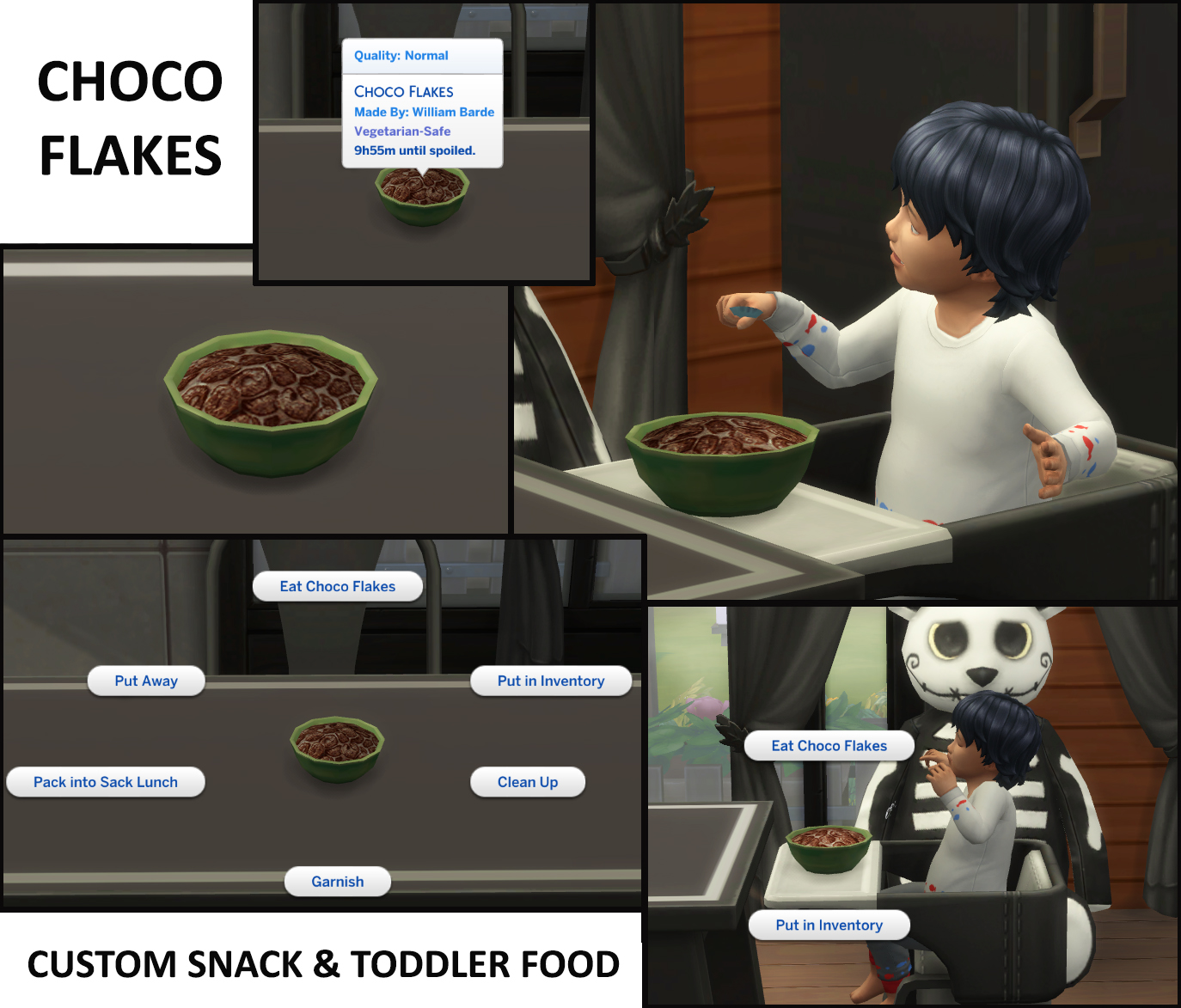 Mod The Sims - 4 Custom Toddler Food and Snacks (Updated 9.7.2020)