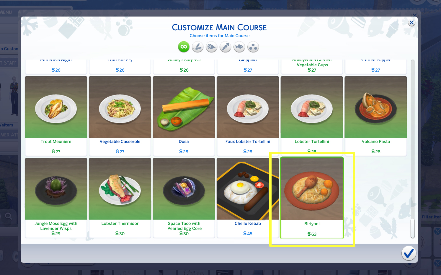Mod The Sims - Biriyani Custom Food (Update - (2.06.21)
