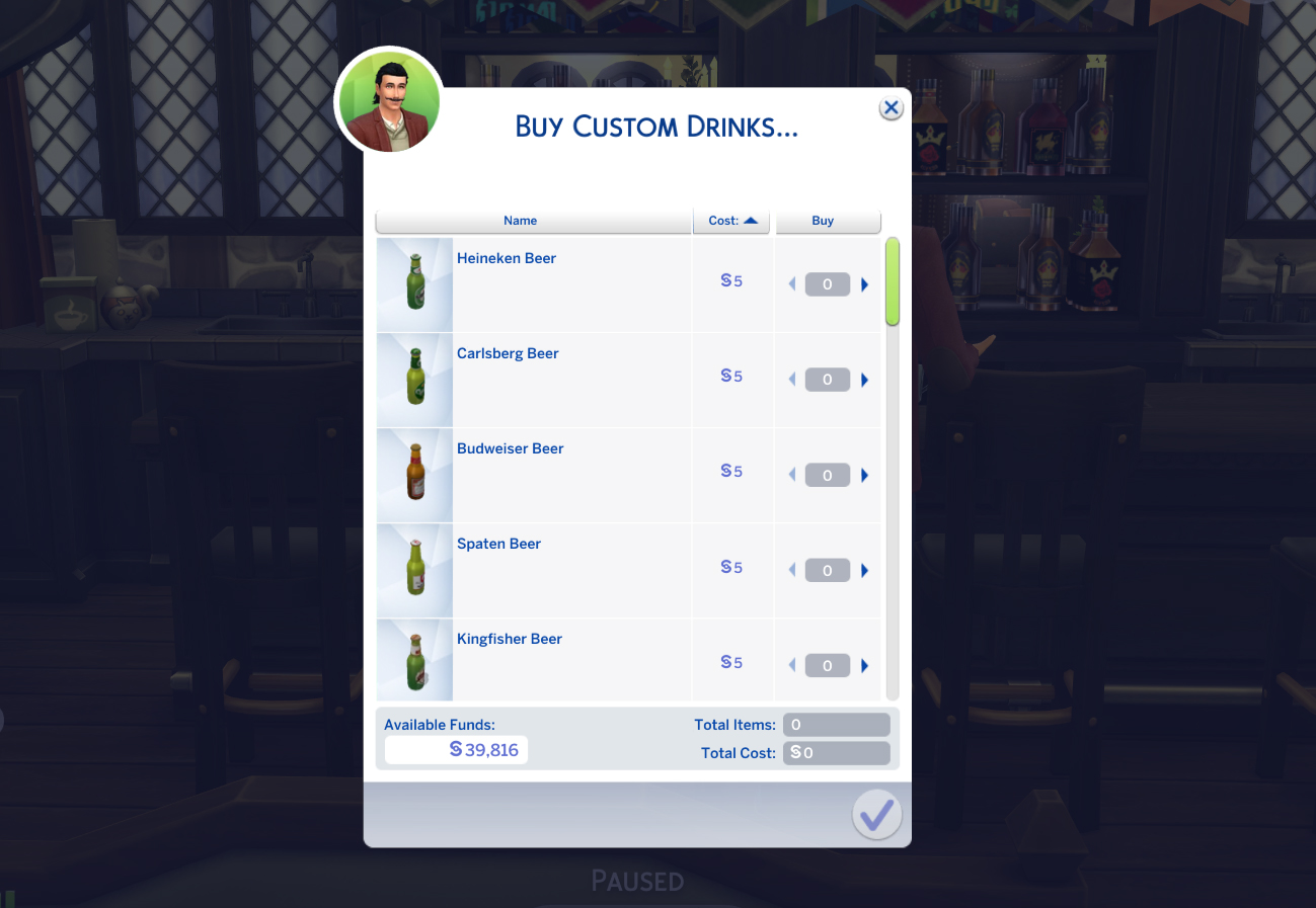 Mod The Sims Custom Bar Drinks By Icemunmun Sims 4 Drinks
