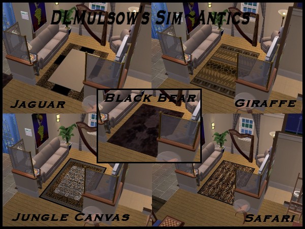 Mod The Sims - DLMulsow's Animal Print Rugs