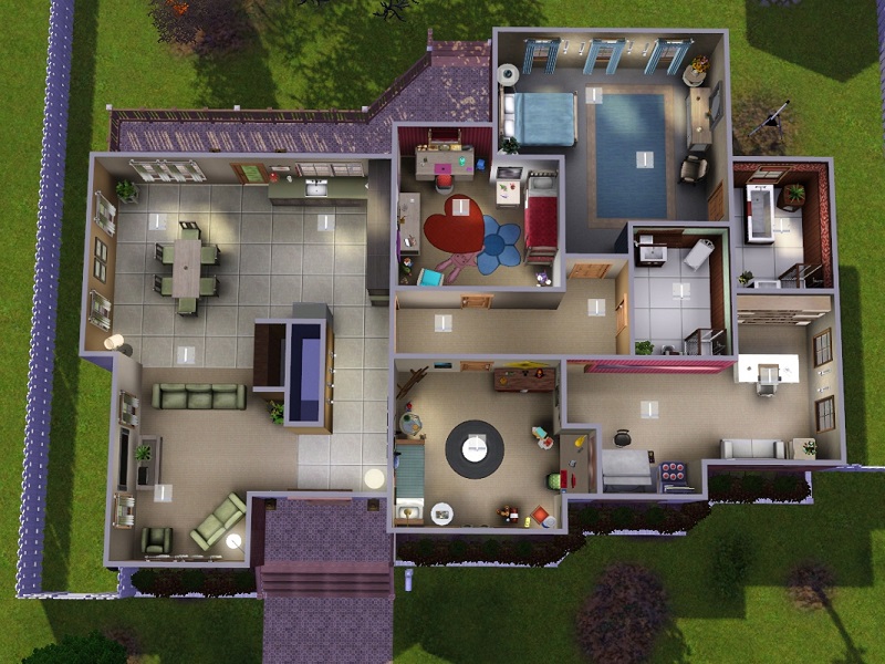 Mod The Sims - 3 Bedroom Family Home