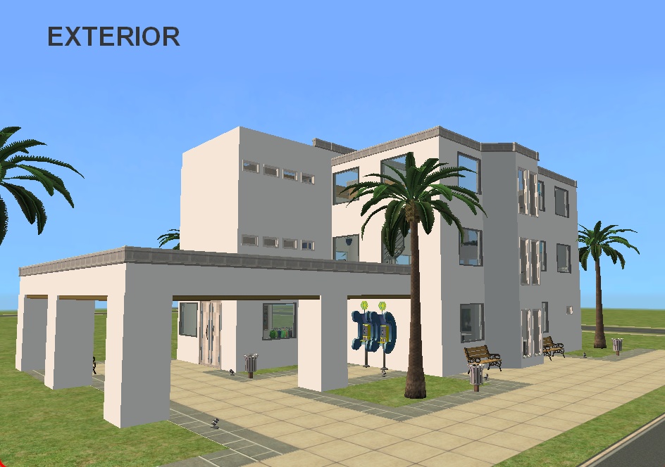 Mod The Sims - Iron Muscles Fitness Club- Community Lot - NO CC