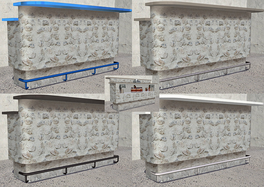Mod The Sims - Project "Sims-Santorini". Part 4. Set "Old stone bar ...