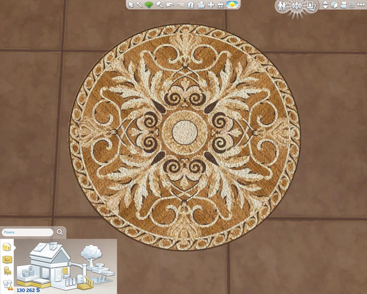 Mod The Sims - Round rug "Exquisite"