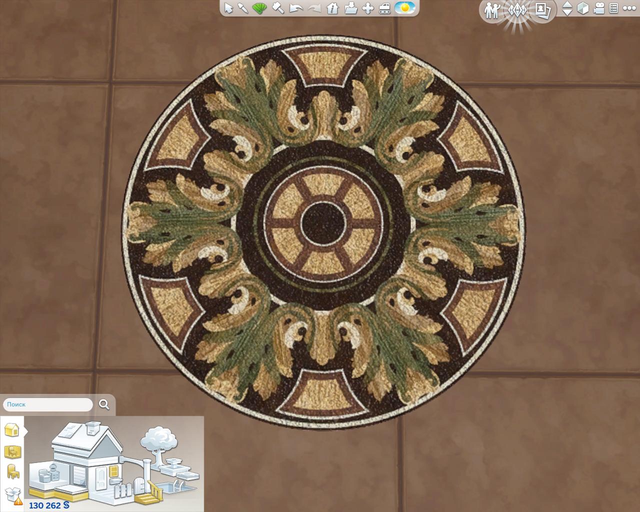 Mod The Sims - Round rug "Exquisite"