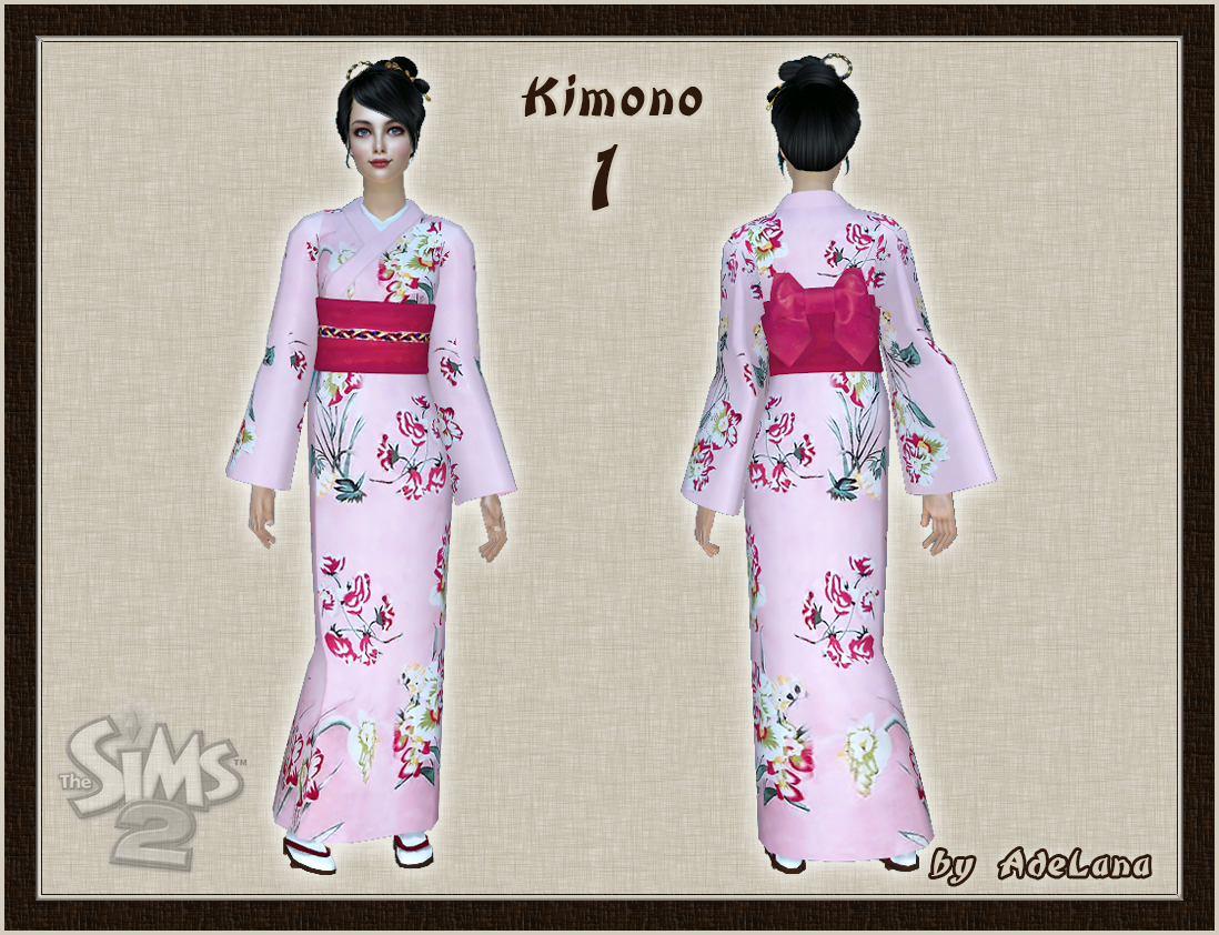 Mod The Sims - Japanese kimono collection (Maxis mesh)