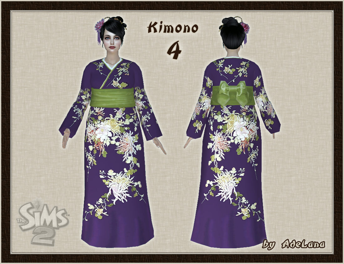 Mod The Sims - Japanese kimono collection (plus size)