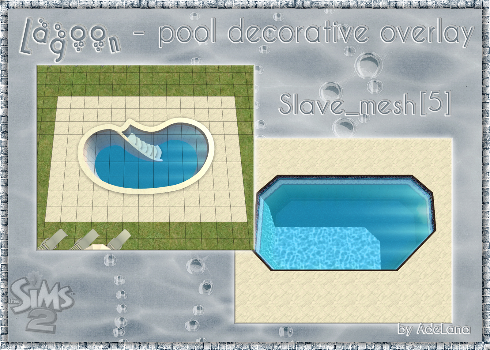 Mod The Sims - "Lagoon" - Pool Decorative Overlay