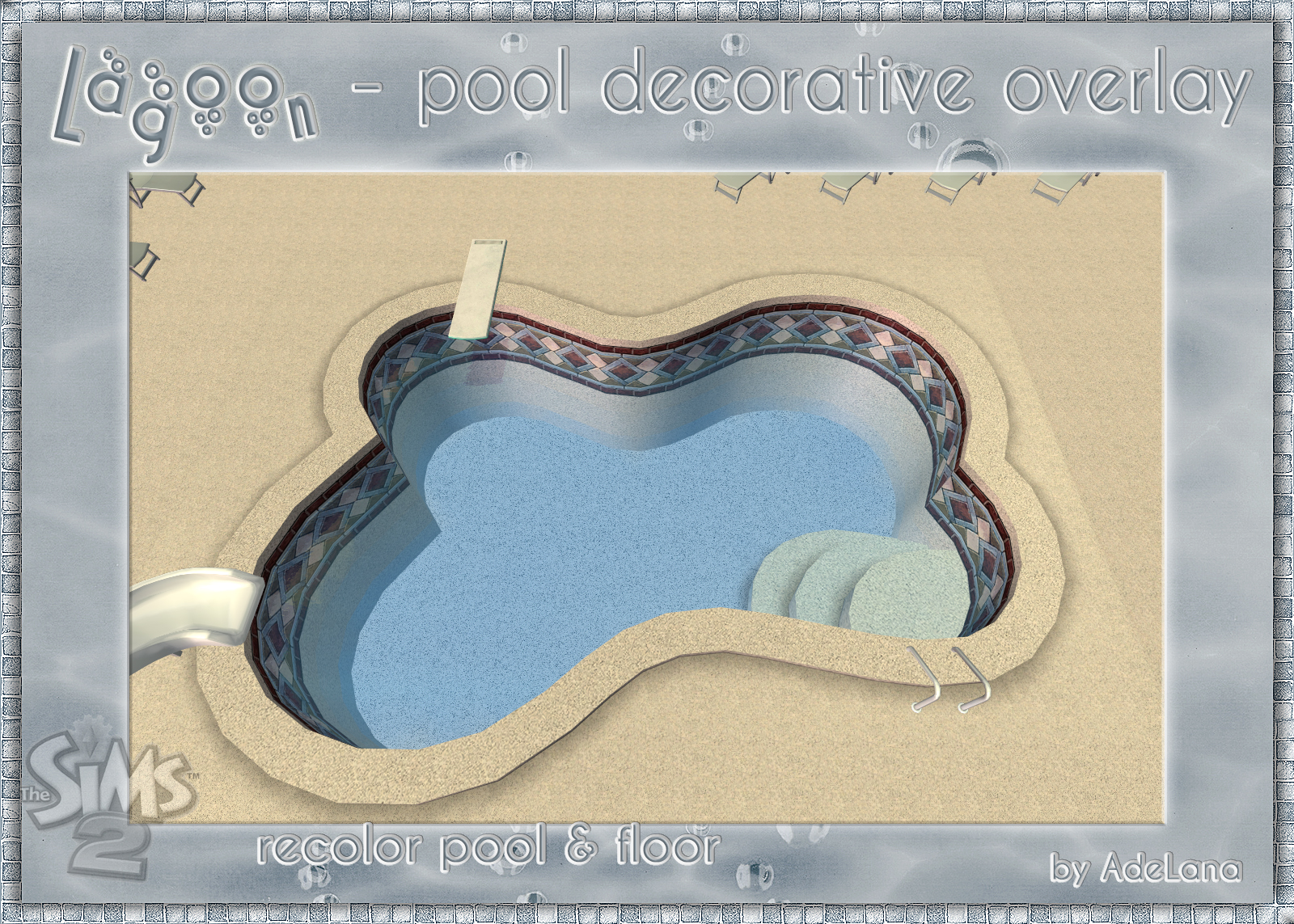 Mod The Sims - "Lagoon" - Pool Decorative Overlay