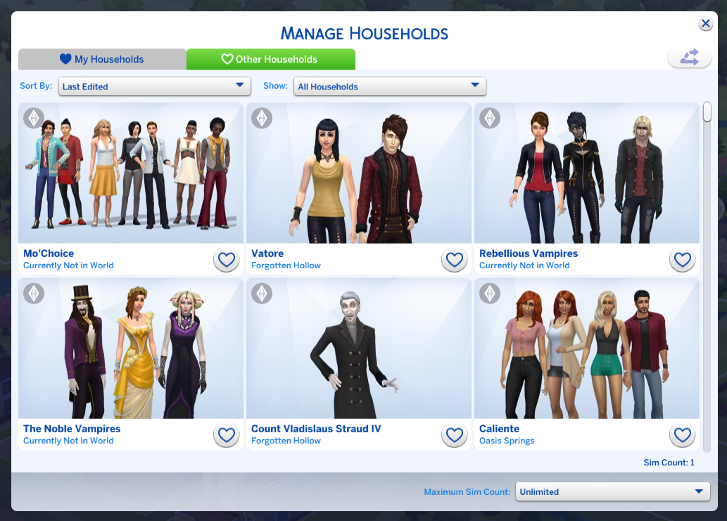 Mod The Sims - The Maxis Fixed Lore Save File