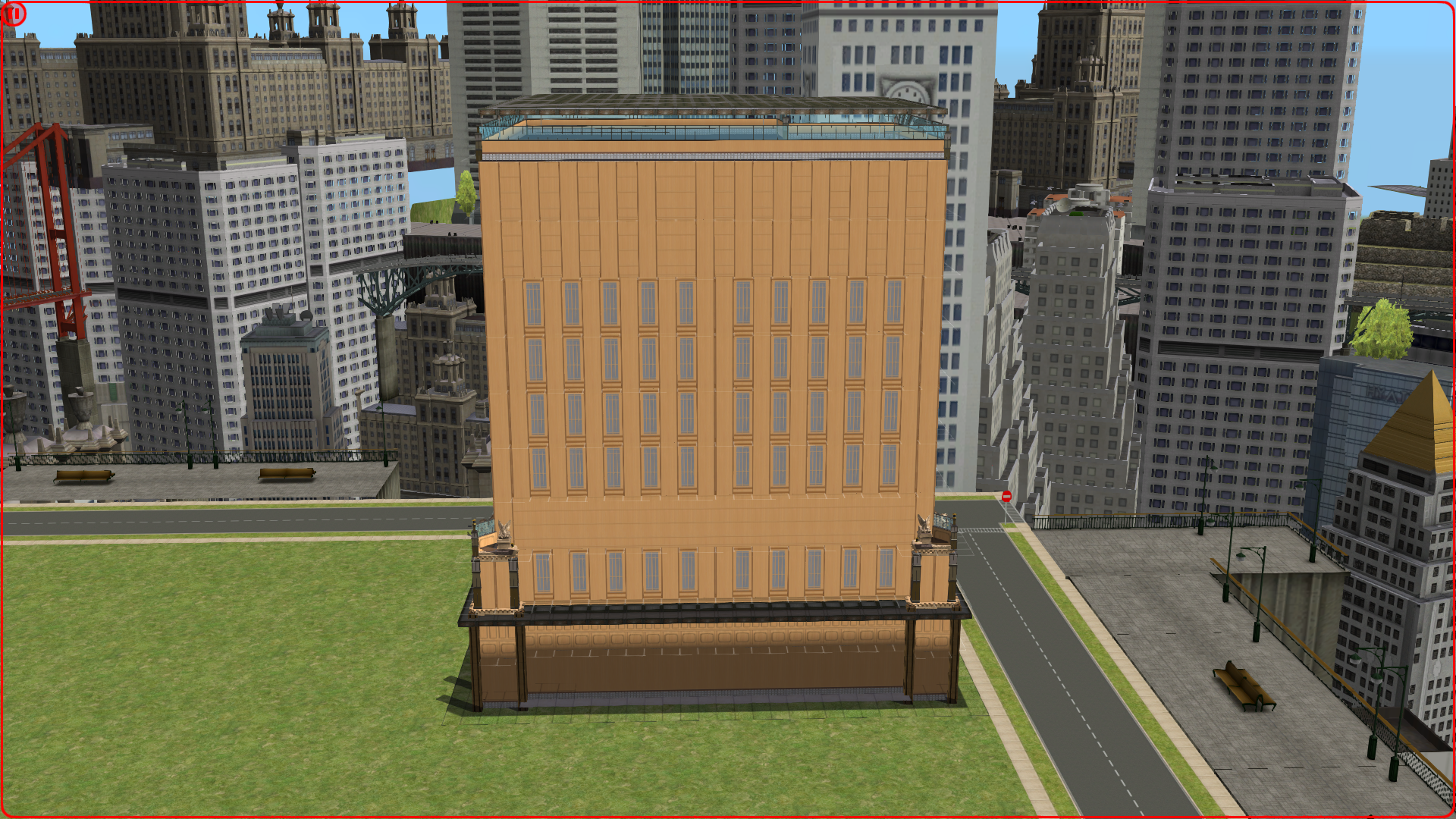 Mod The Sims - Skyscraper template - A fabulous empty building for you.