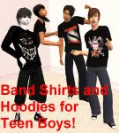 Mod The Sims - Band Shirts/Hoodies for Male Teens