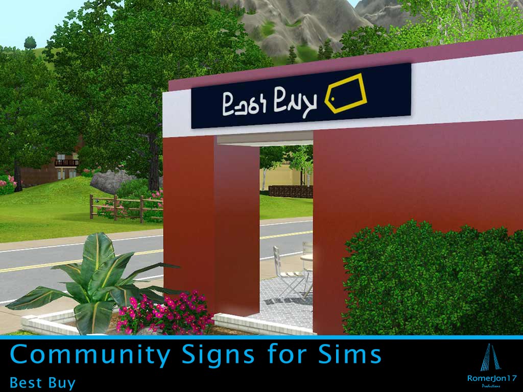 Mod The Sims - Community Signs for Sims - Perfect for your shops