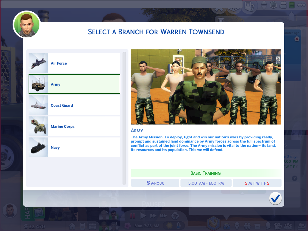 Mod The Sims - Ultimate Military Career