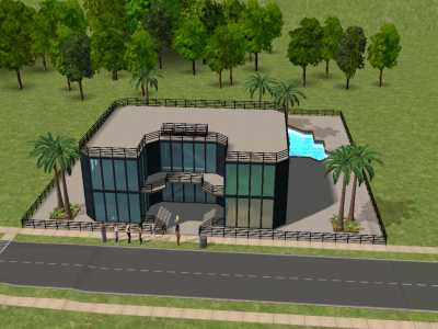 Mod The Sims - Urban Paradise - a modern lot