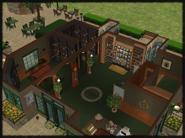 Mod The Sims - VertAntique - Small Library (requested by MooreSpino)