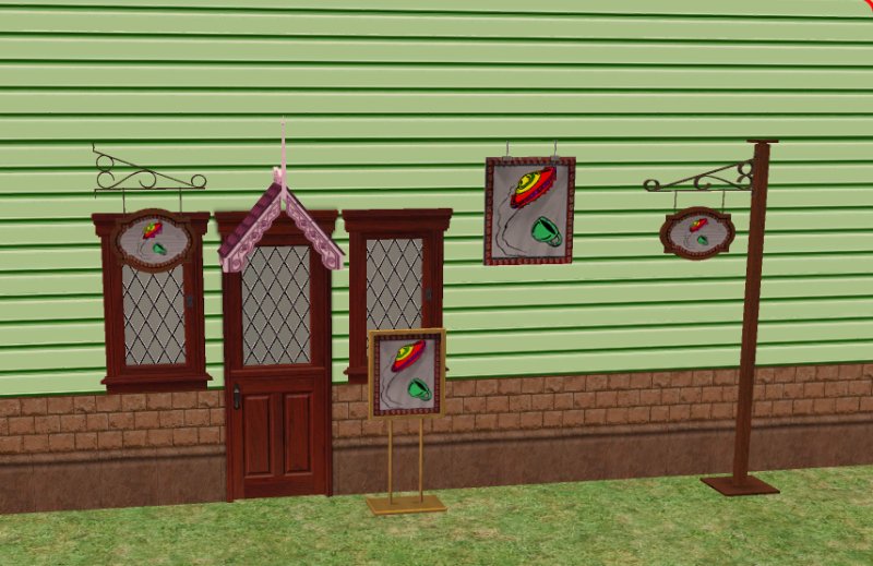 Mod The Sims - D2DAlien Coffee Signs
