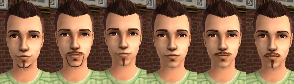 Mod The Sims - Recolors of all of my beards!