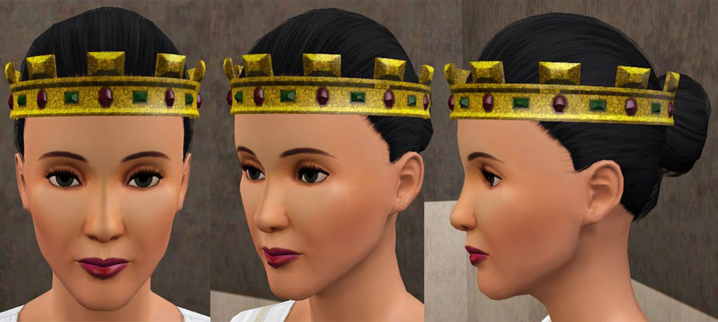 Mod The Sims - Medieval Crowns, Circlets, and Hat Hair - Ye Olde ...