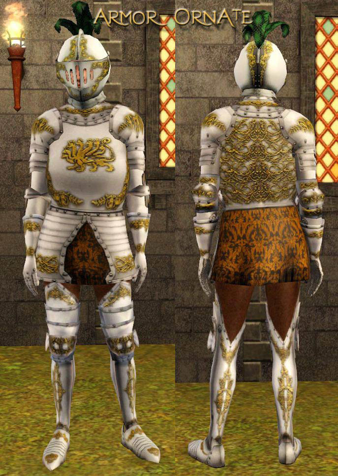 Mod The Sims - Medieval Male Armor CAS for Young Adults & Adults - Ye ...