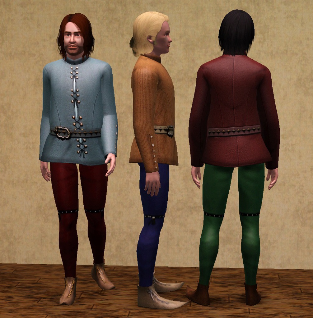 Mod The Sims - Medieval Male Doublets CAS - Ye Olde Kingdom of Pudding