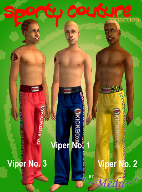 Mod The Sims - Sporty Couture - Viper (Set of 3)