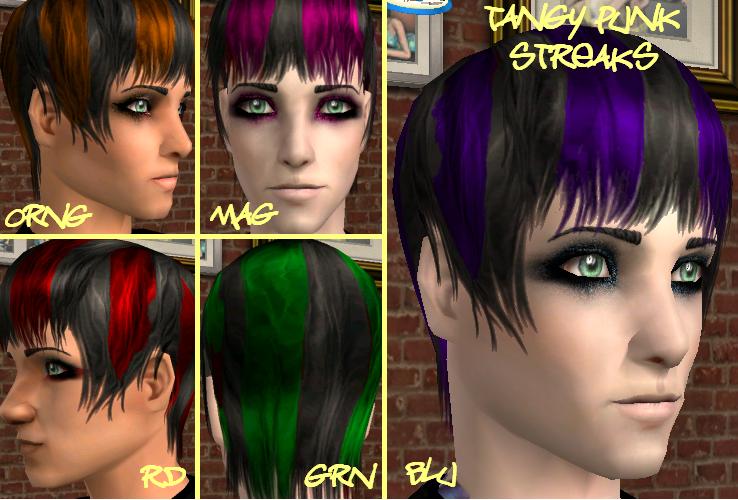 Mod The Sims - Tangy punk streaks.