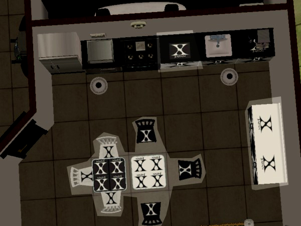 Mod The Sims - 2 counter recolors B/W with X-Japan Logo