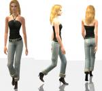 Mod The Sims - Jeanette Flip-Jeans Boots