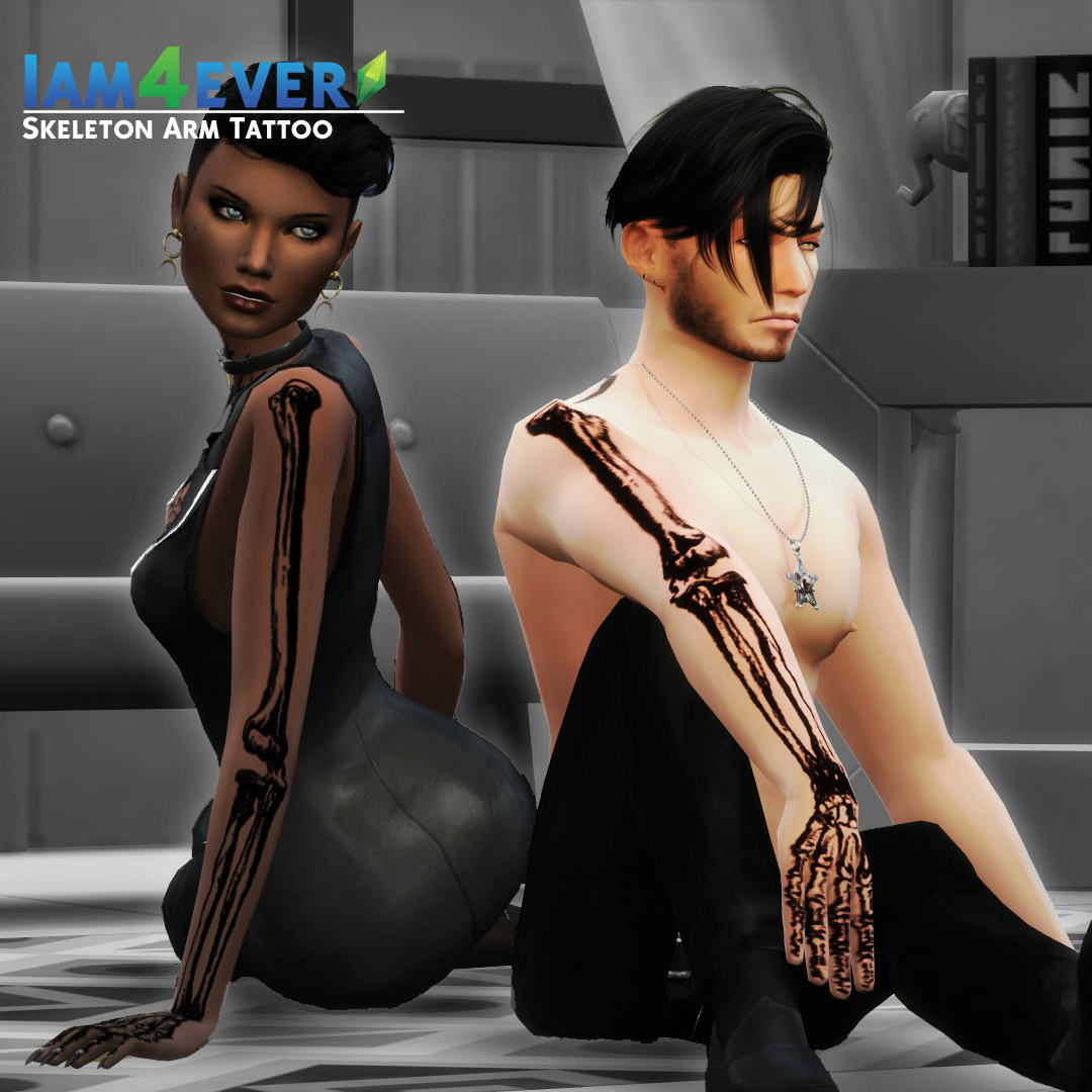 arm bone tattoo