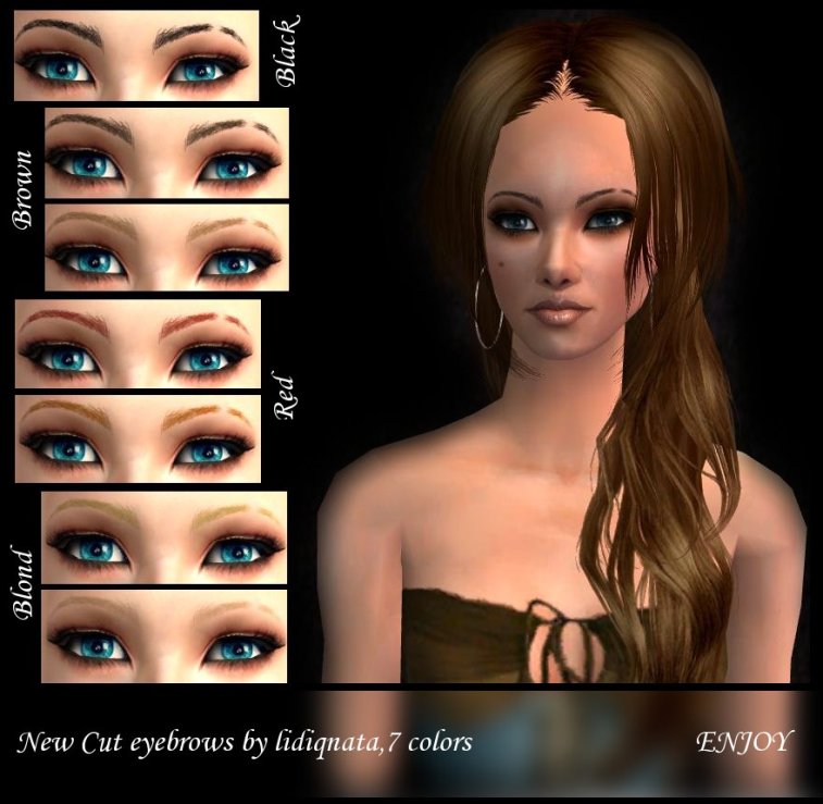Mod The Sims - *New Cut brows*