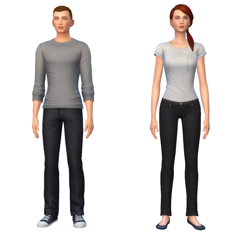 Mod The Sims - Hellfrozeover's Base Sim Collection No. 1