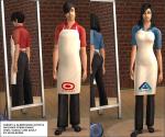Mod The Sims - Target & Albertsons uniforms by Nicolafred