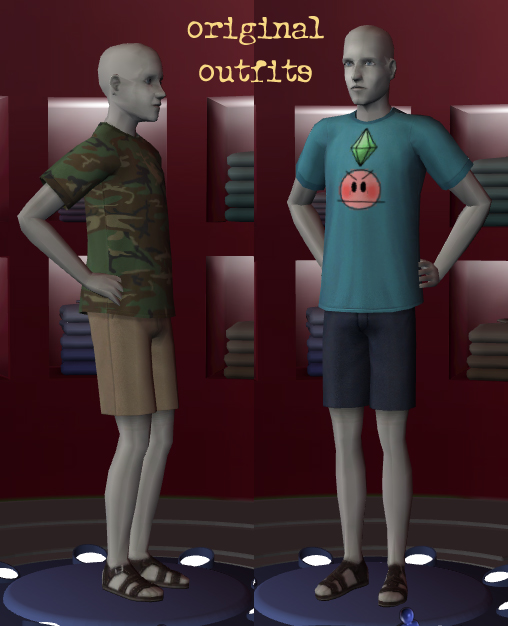 sims 3 clothes default replacement