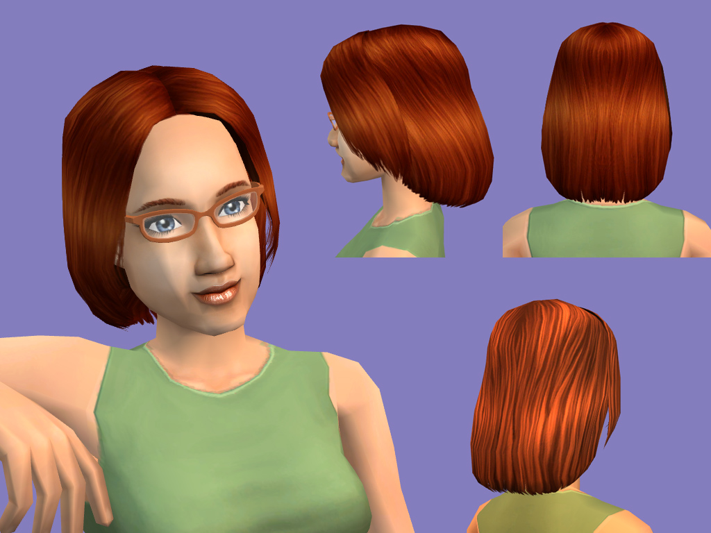 Mod The Sims - 2 Basegame Hair - Texture Replacements