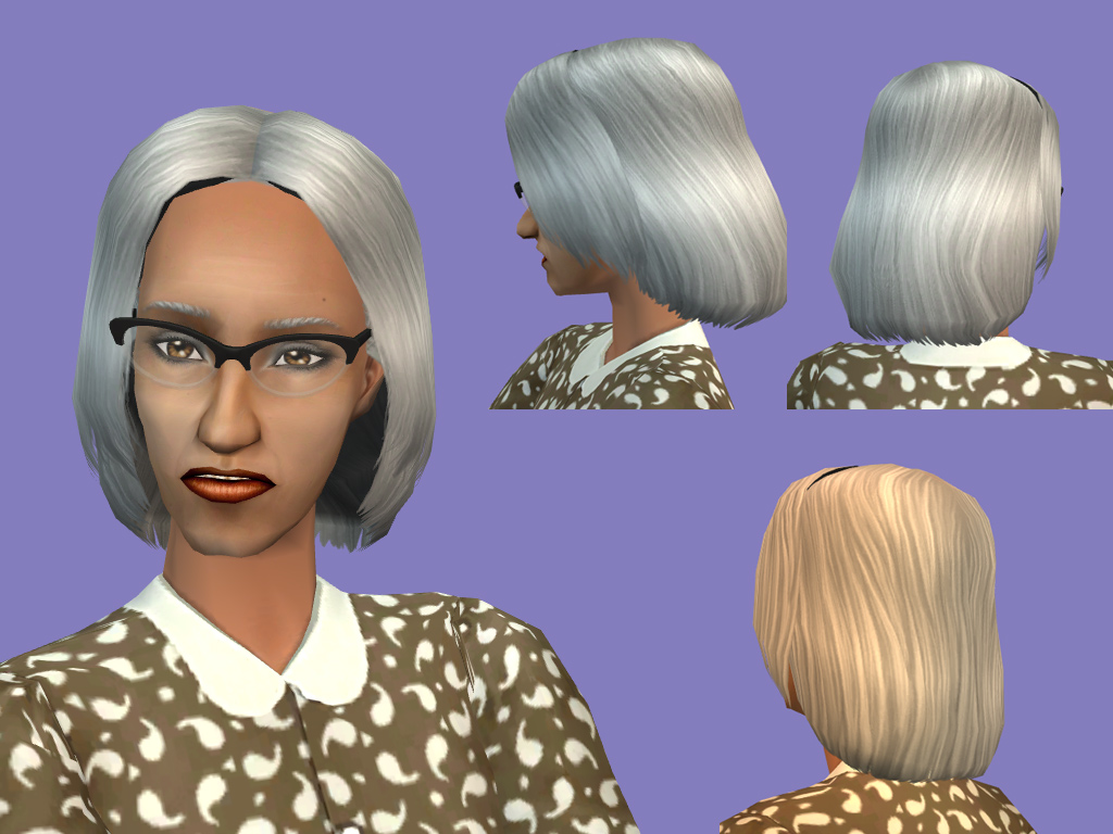 Mod The Sims - 2 Basegame Hair - Texture Replacements
